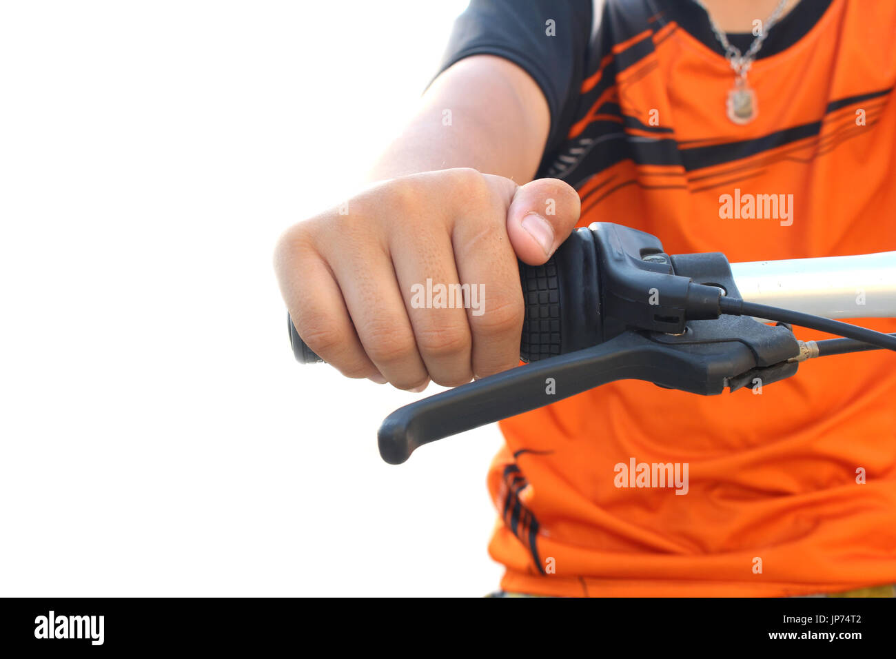 little boy hand with bicycle Stock Photo - Alamy