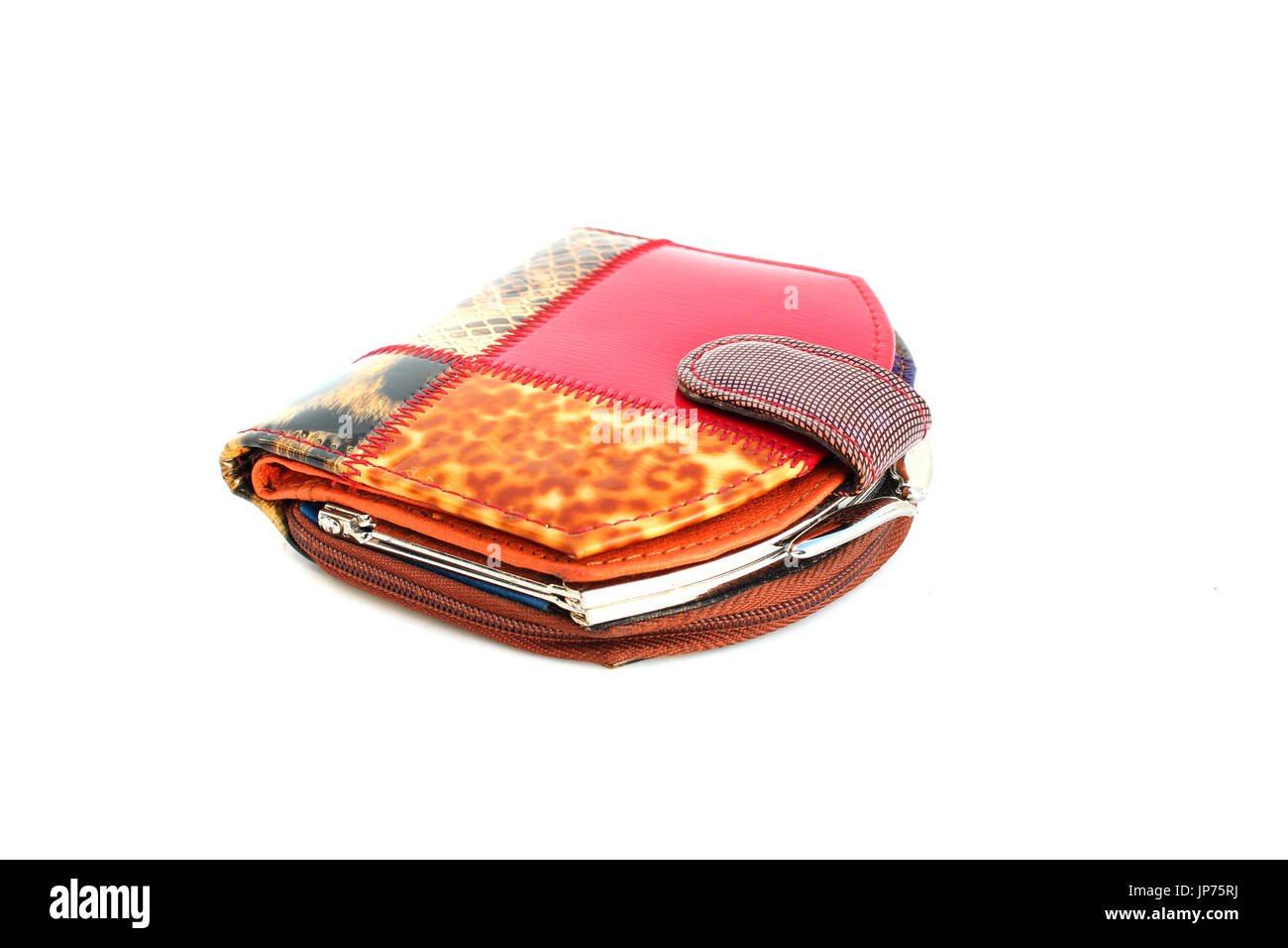 red wallet on isolated Stock Photo - Alamy