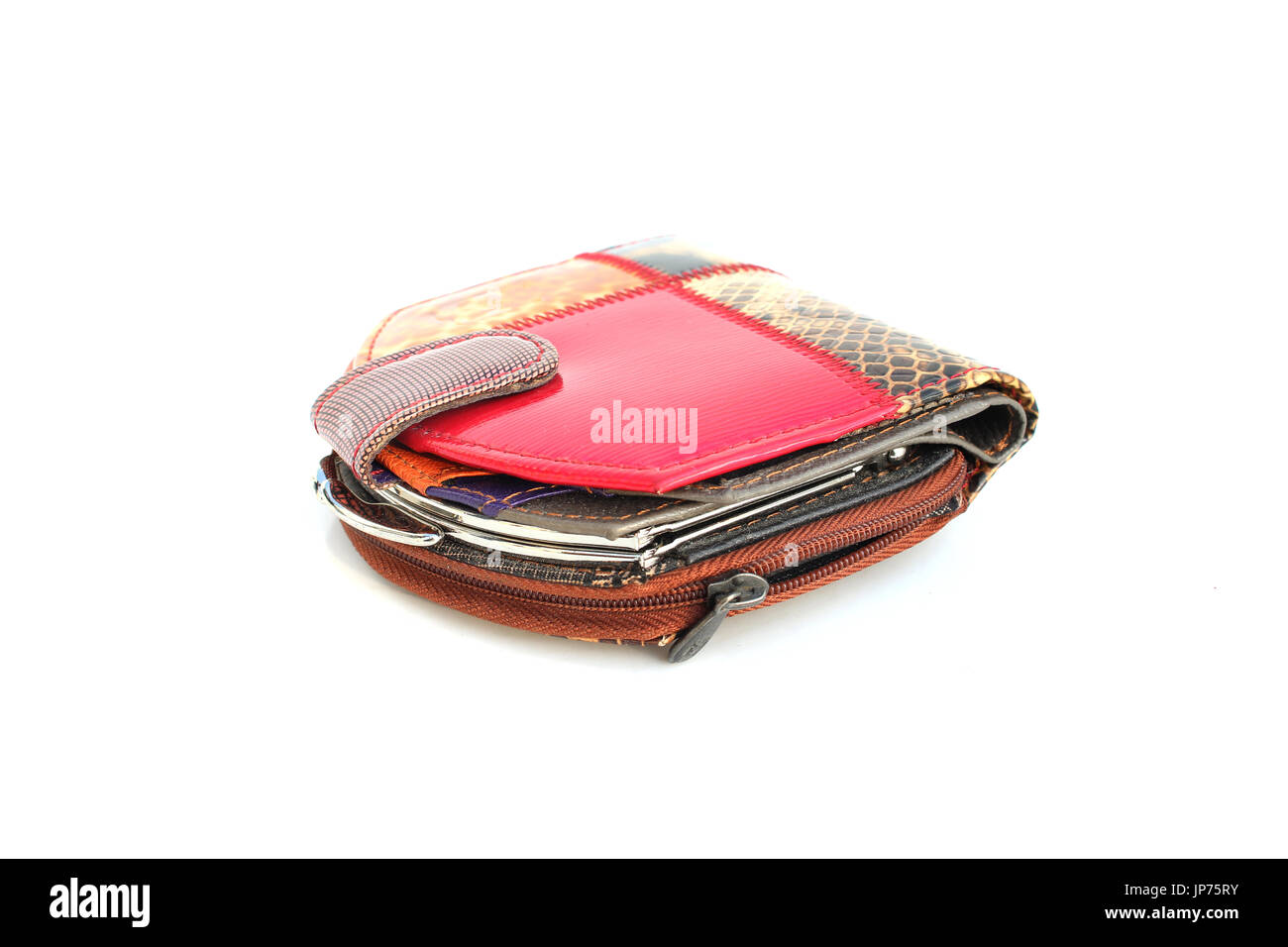 red wallet on isolated Stock Photo - Alamy