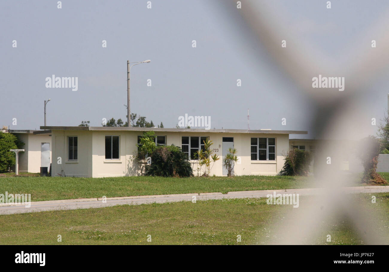 The Nishi-Futenma housing area in the U.S. Marine Corps' Camp Foster ...