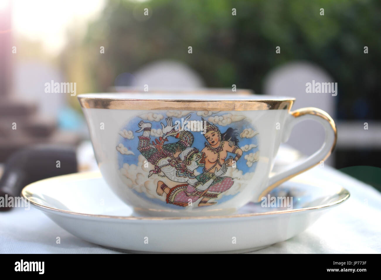 Cup pattern Thailand style Stock Photo - Alamy