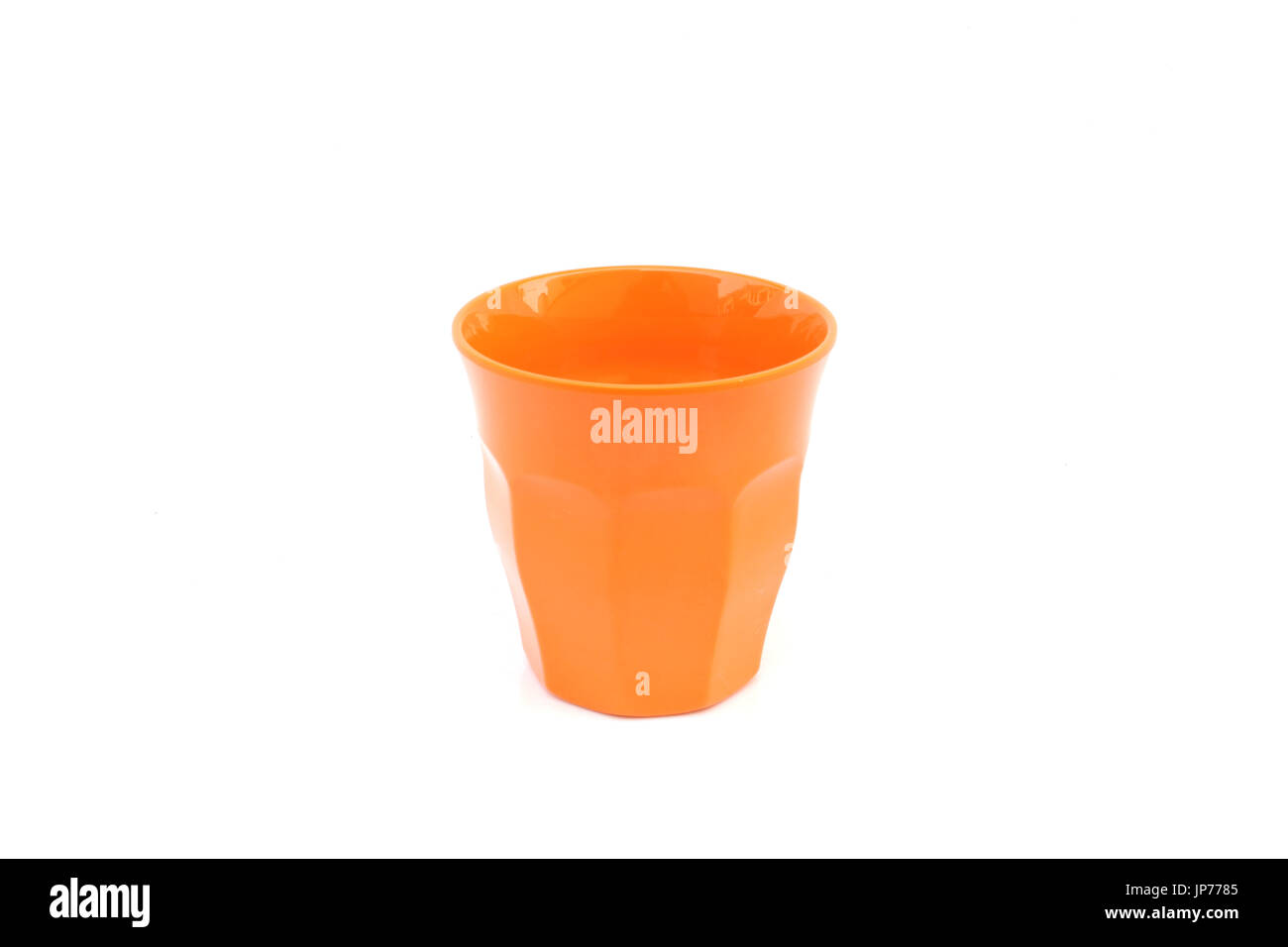 orange cup on isolated Stock Photo - Alamy