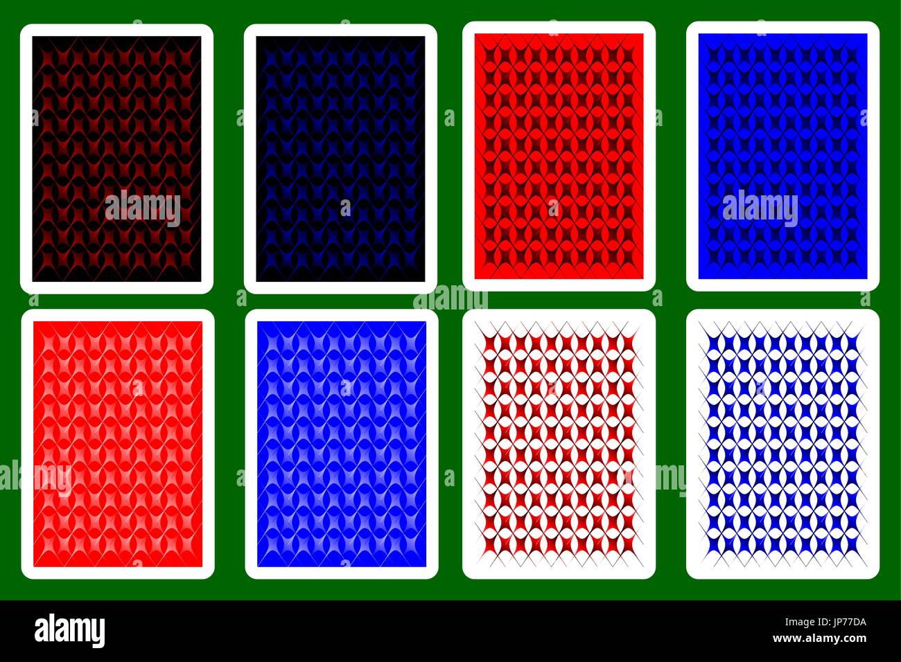 Playing Card Back Designs, vector set Stock Vector Image & Art - Alamy