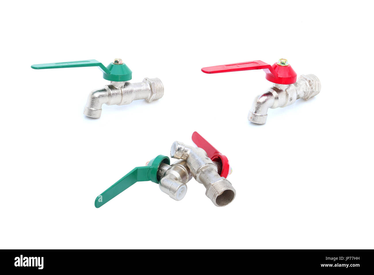 faucet on isolated white background Stock Photo - Alamy