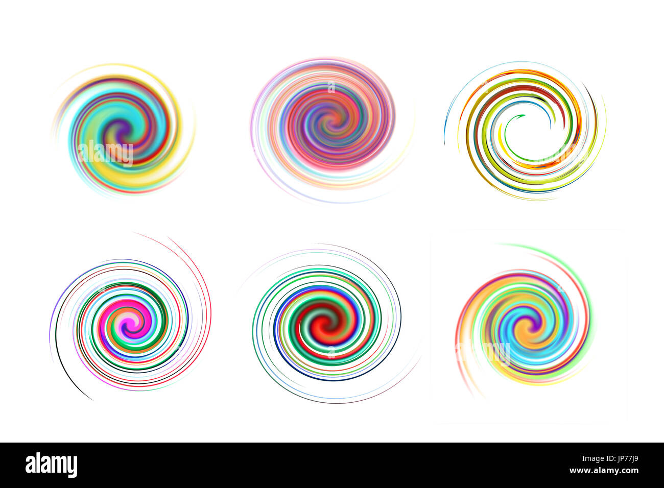 spiral rainbow on isolated Stock Photo - Alamy