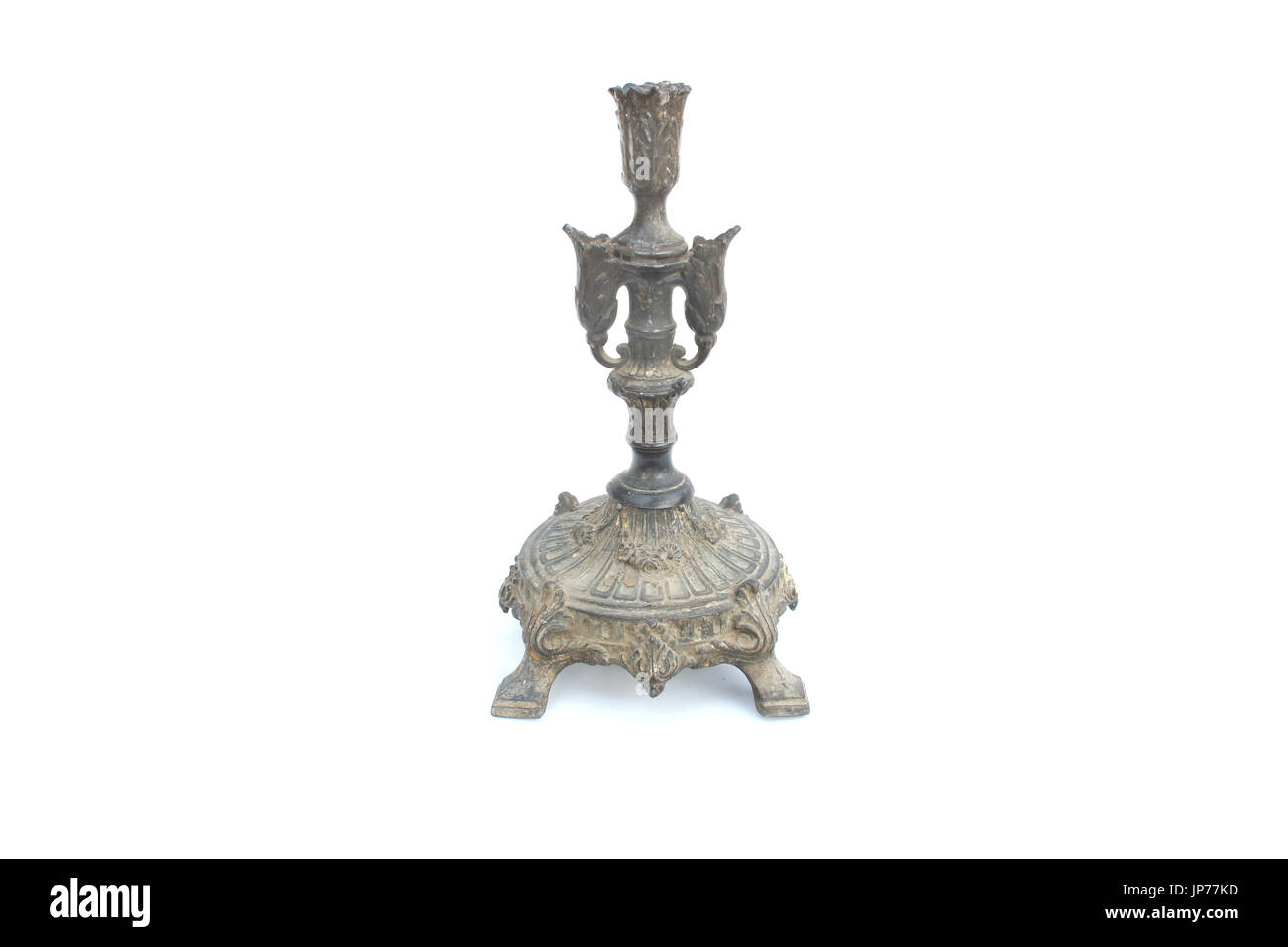 vintage Candlestick on isolated Stock Photo - Alamy