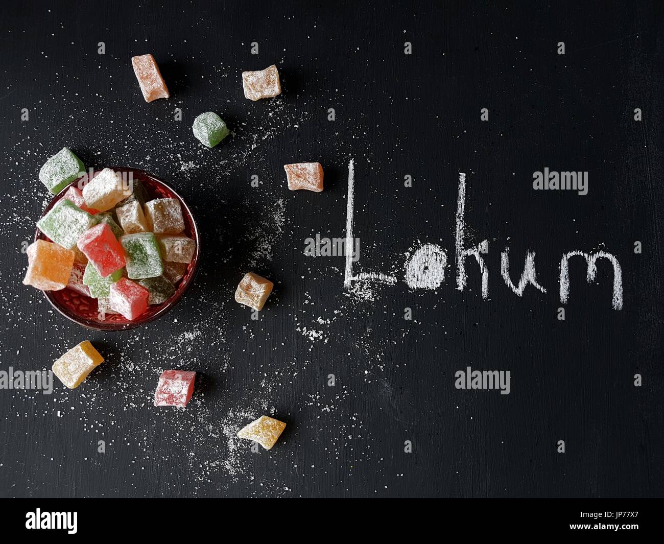 Turkish delight lokum Stock Photo - Alamy