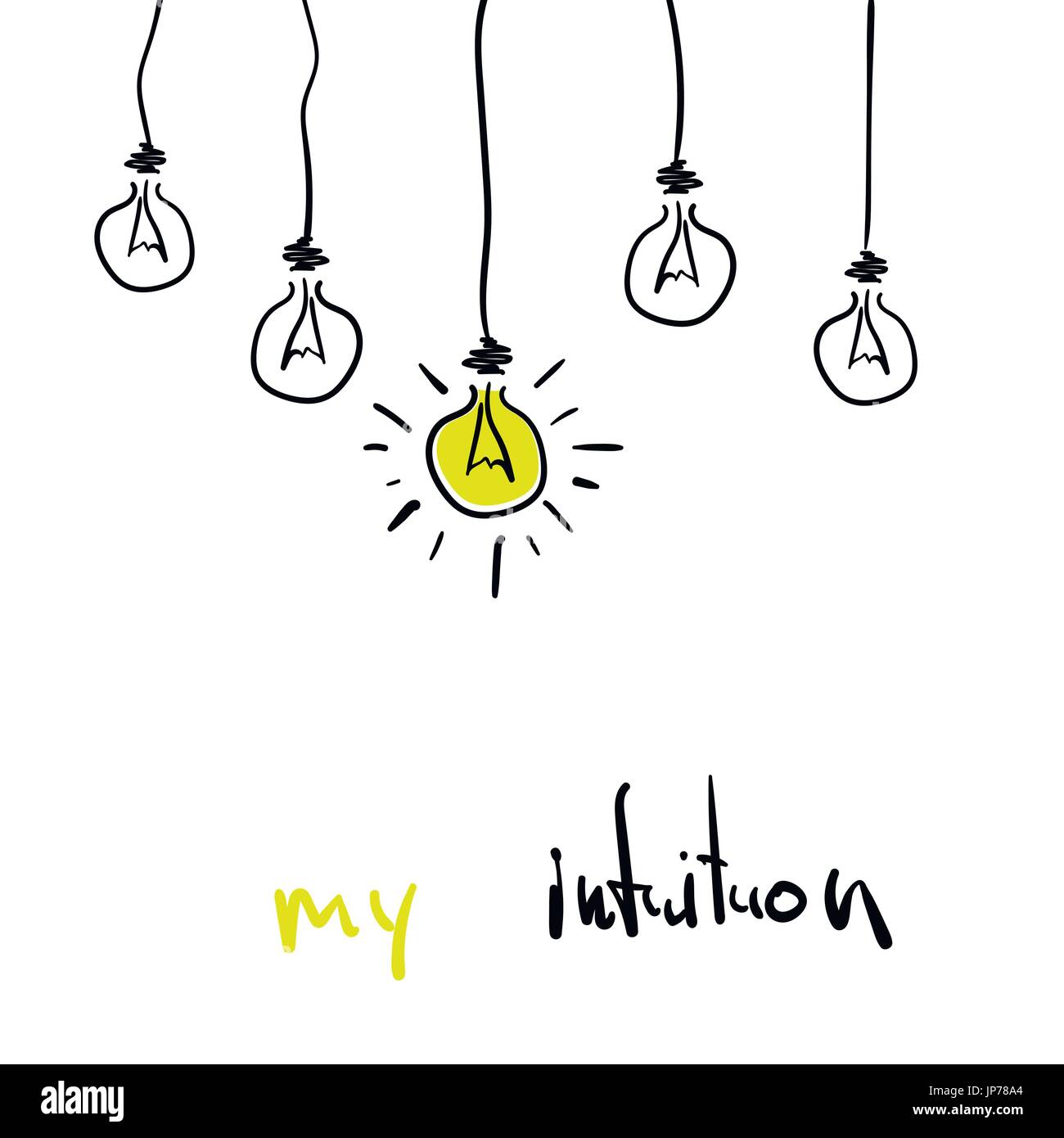 Lightbulb doodle lamp line Stock Vector Images - Alamy