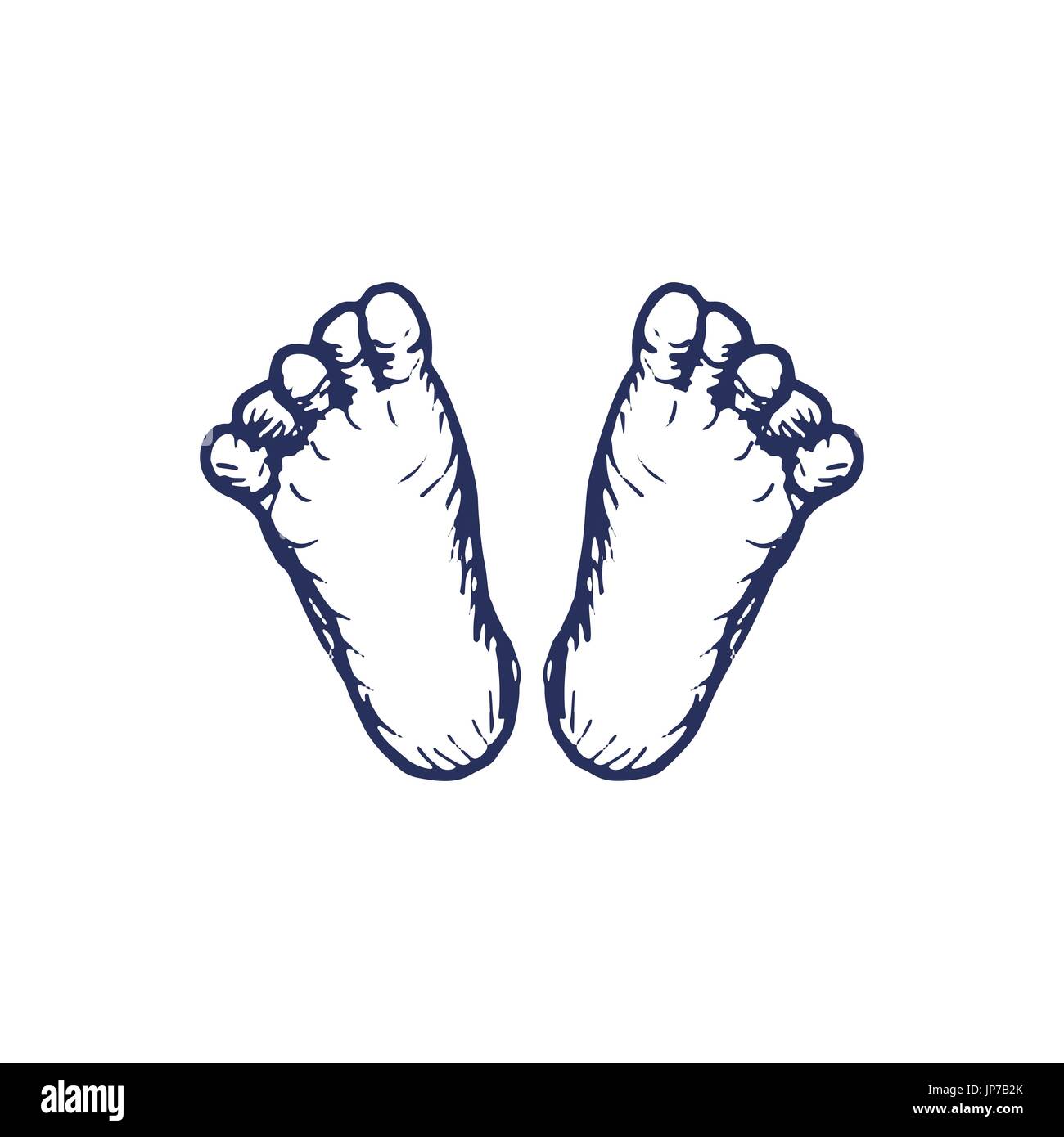 Hand and baby foot Cut Out Stock Images & Pictures - Alamy