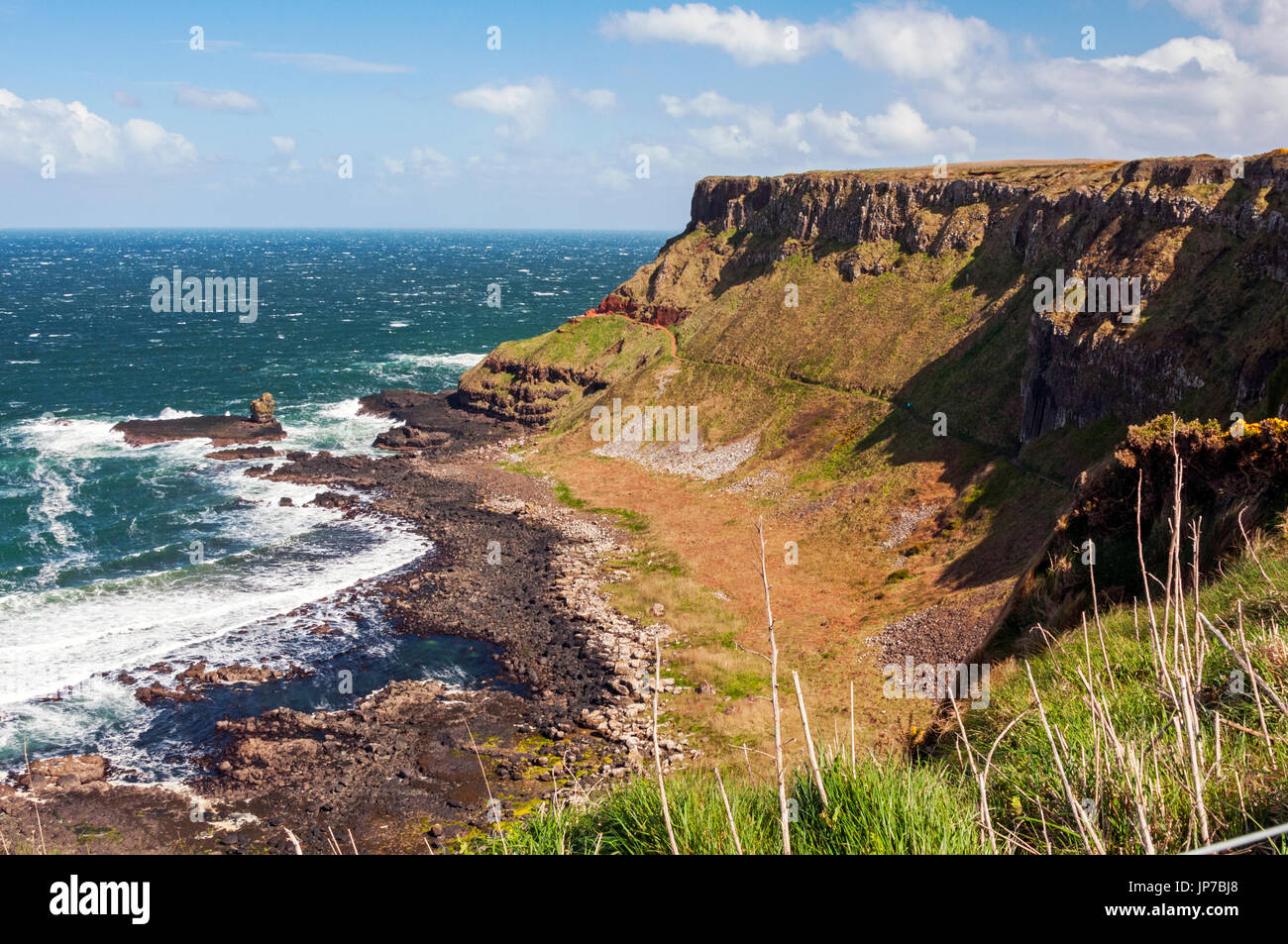 Cliffs around Giant's Causeway, Northern Ireland Stock Photo - Alamy