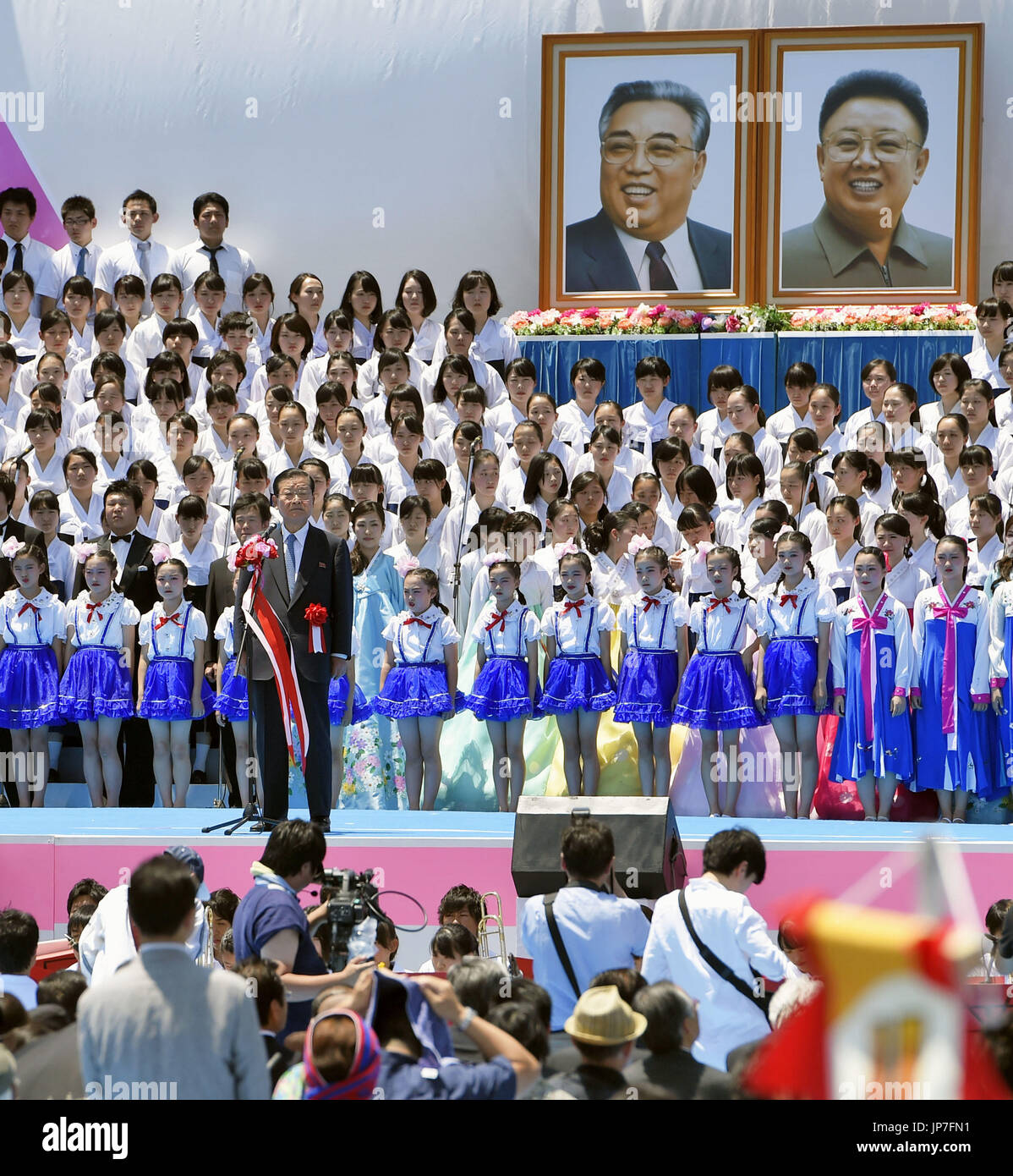 Ho Jong Man, chairman of the General Association of Korean Residents in ...