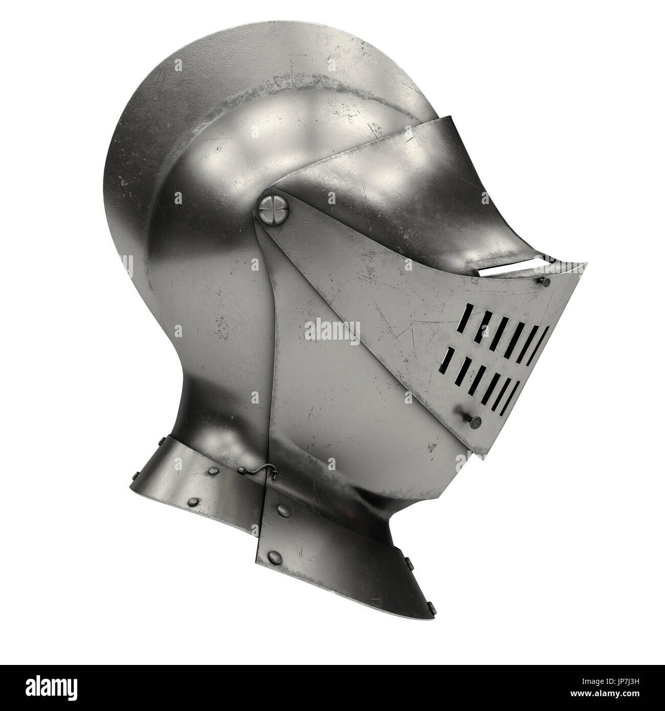 Medieval Knight Armet Helmet Stock Photo - Alamy