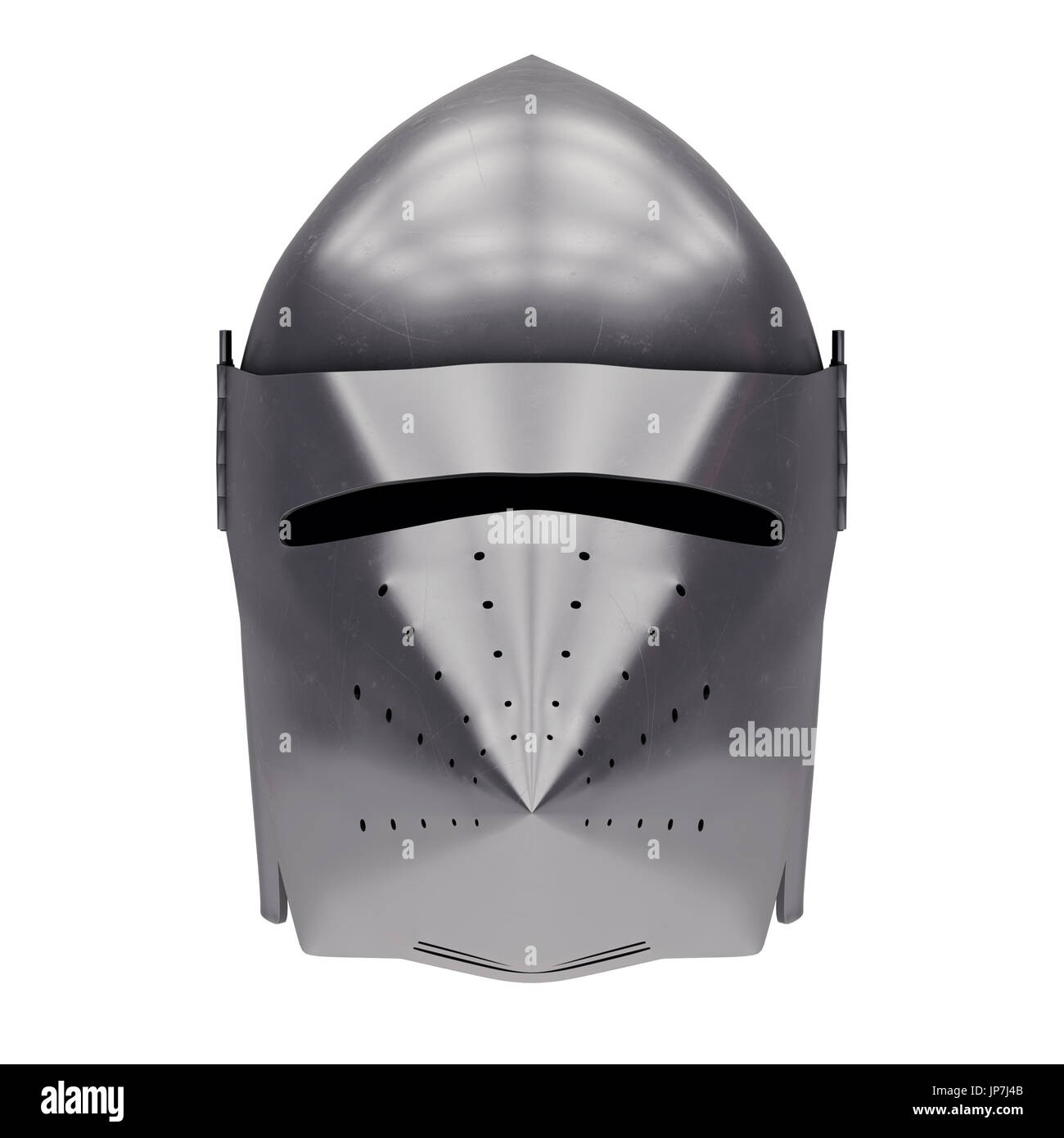 Medieval Knight Bascinet Helmet Stock Photo - Alamy