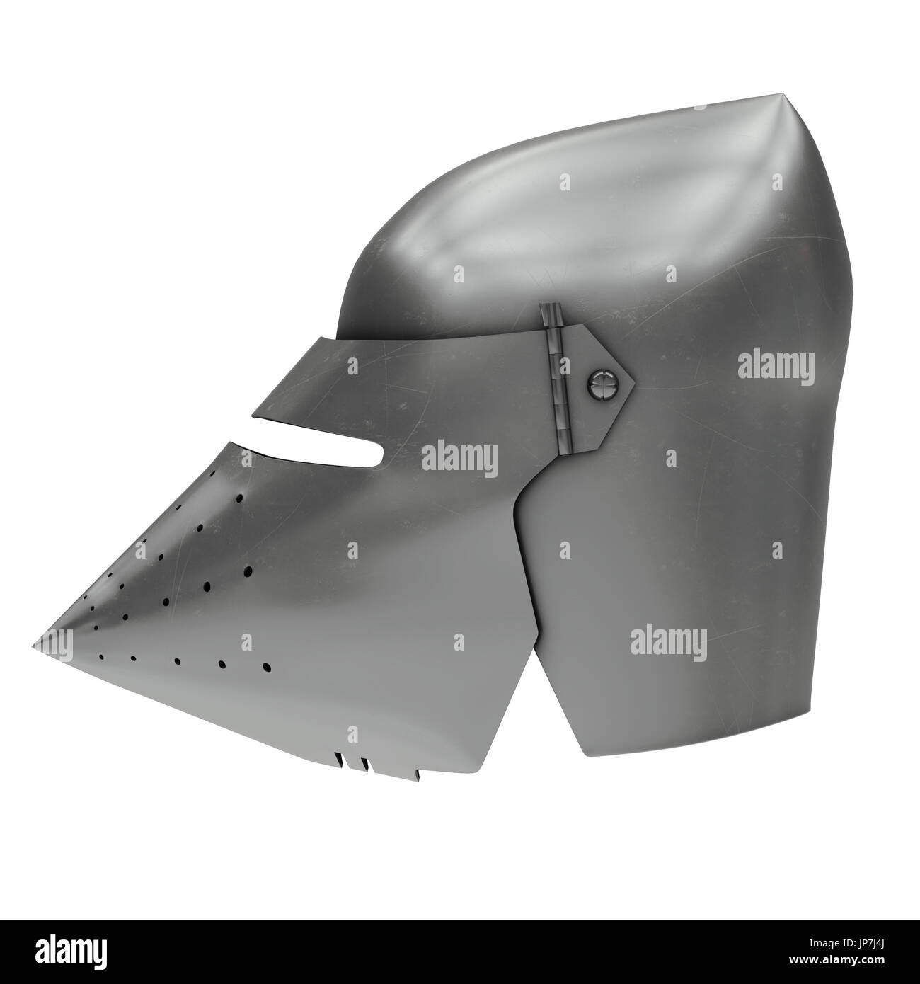 Medieval Knight Bascinet Helmet Stock Photo - Alamy