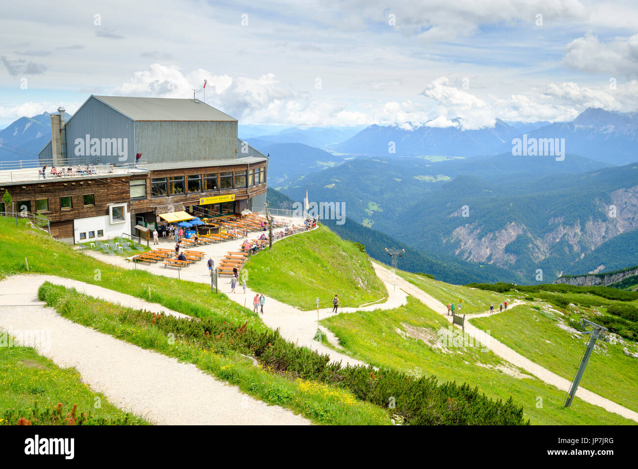 Alpspitze with Restaurant Alpspitz, Garmisch-Partenkirchen, Upper ...