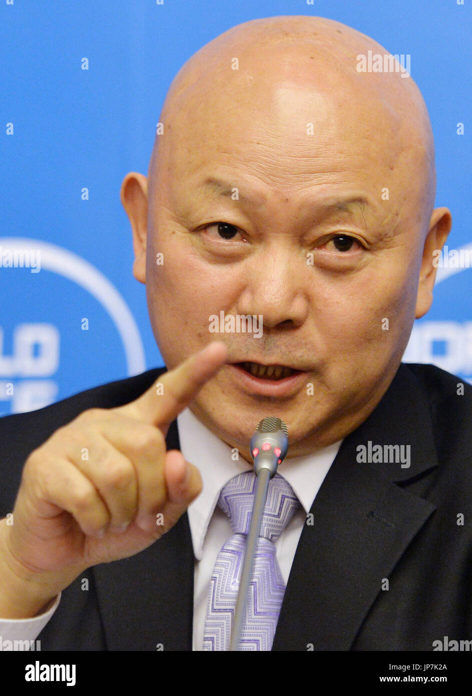 Professor Zhu Chenghu of China's National Defense University speaks to ...