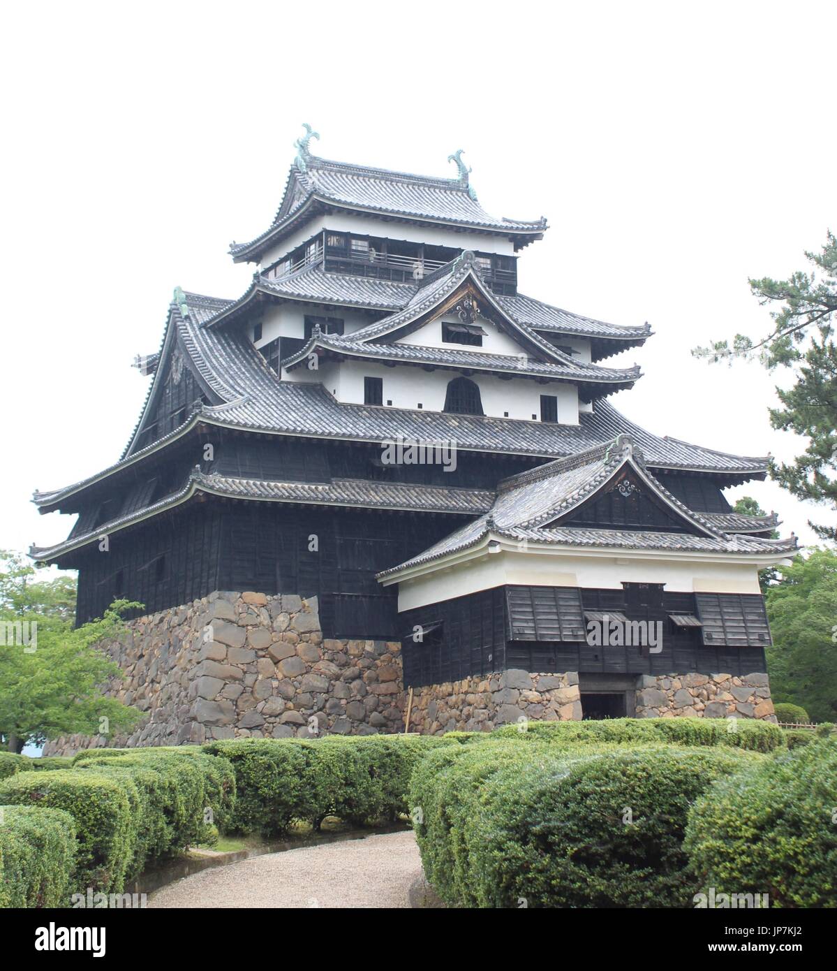 The main stronghold of Matsue Castle in the western Japanese prefecture ...