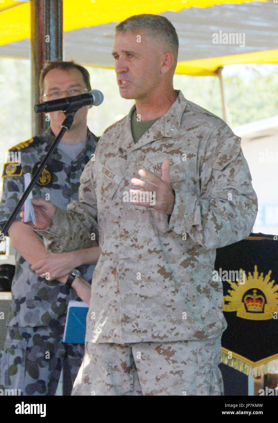 Brigadier General Paul Kennedy, deputy commanding general of the U.S ...