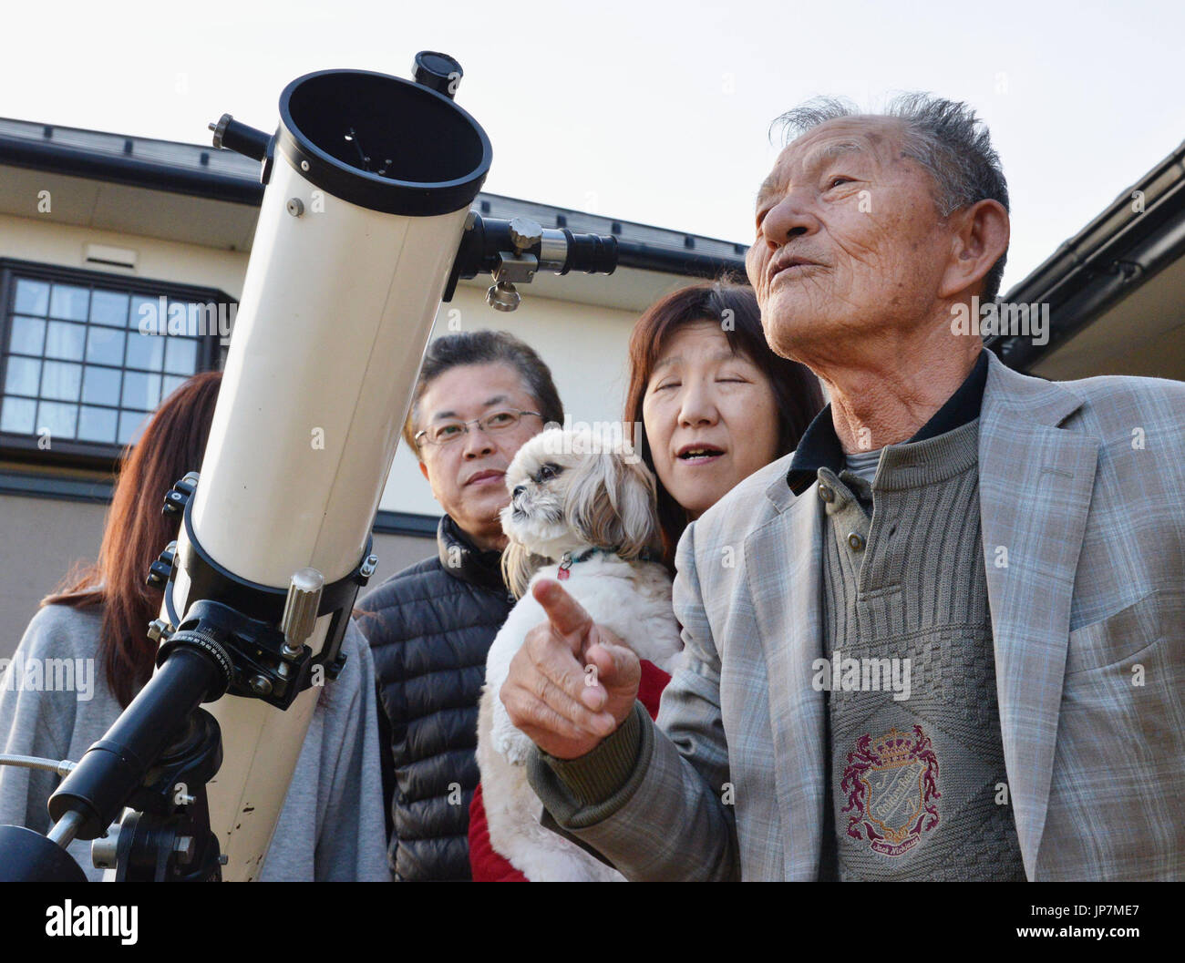 Photo taken March 2015 in the central Japan city of Saku shows Sukeji ...