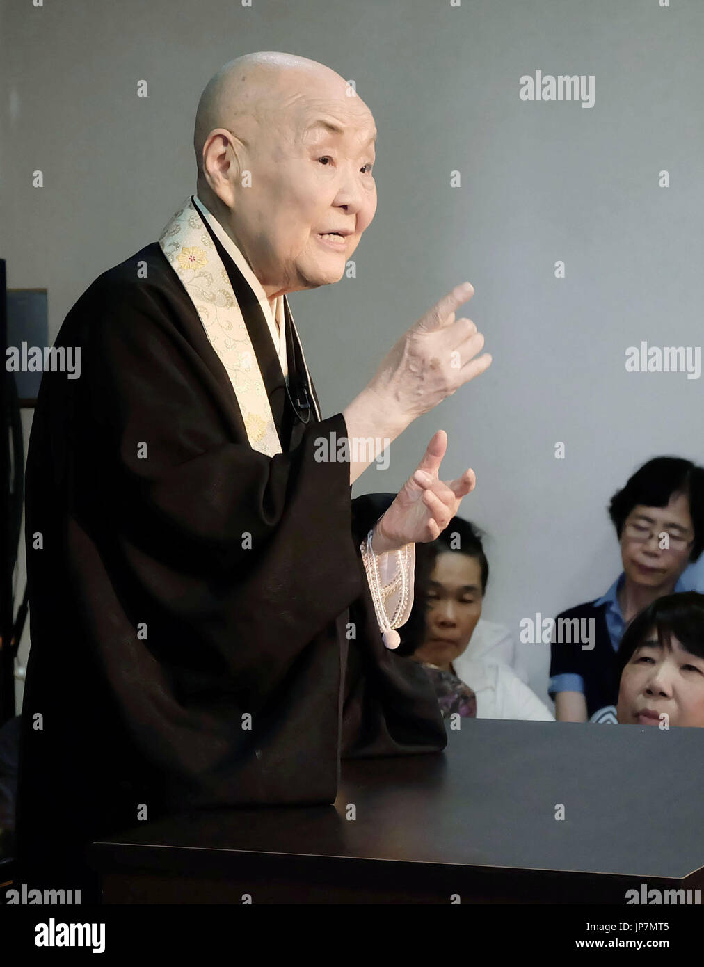 Jakucho Setouchi, a famed Japanese novelist and Buddhist nun, speaks ...
