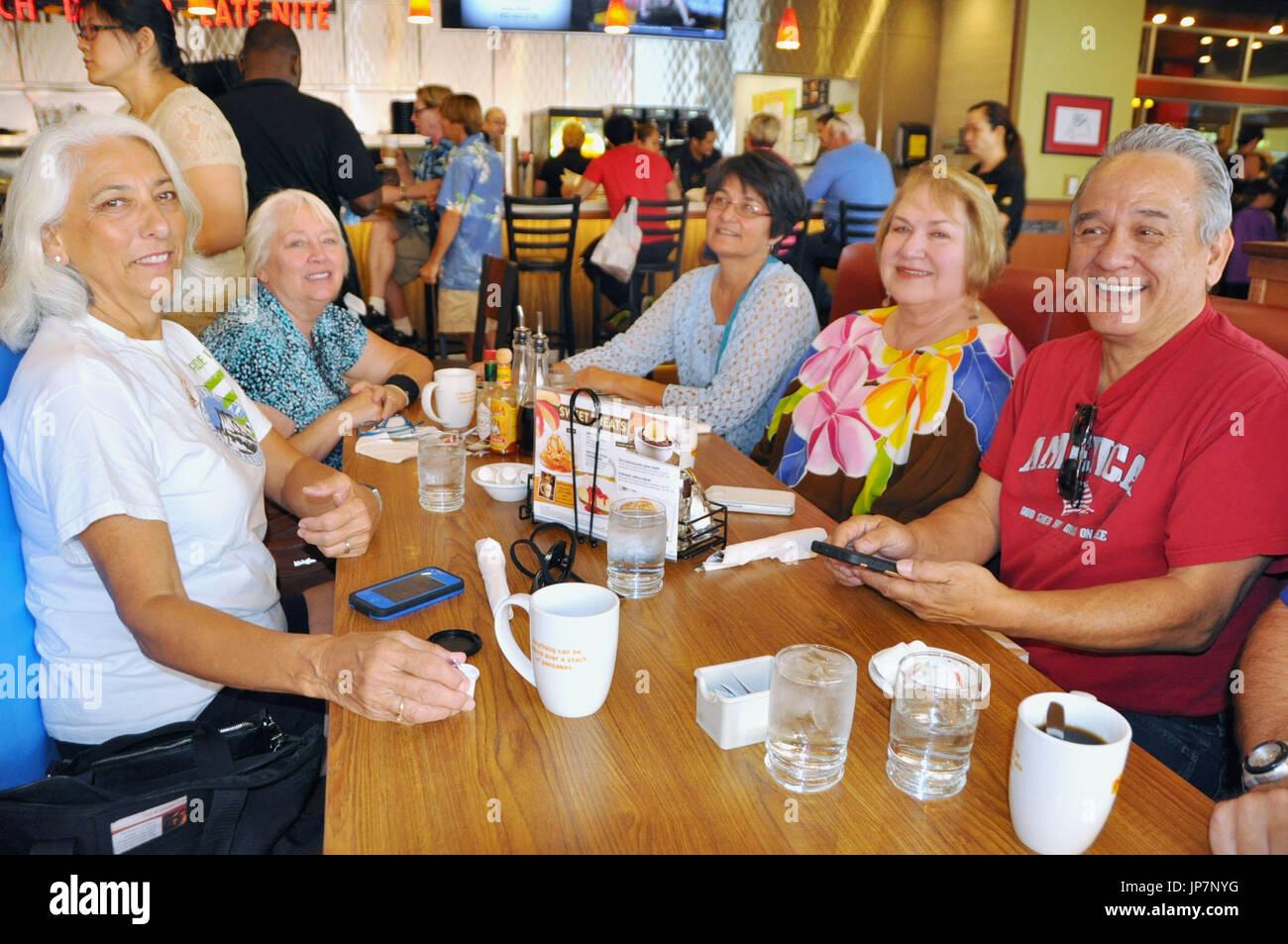 Larry Nardini (far R) and fellow former residents of Elizabeth Saunders ...