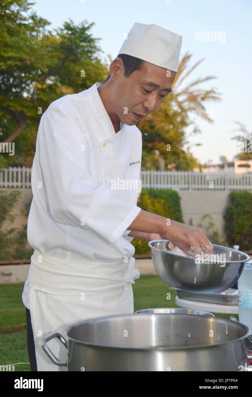 Hideki Ajioka, chef from Kyoto working for the Japanese ambassador to ...
