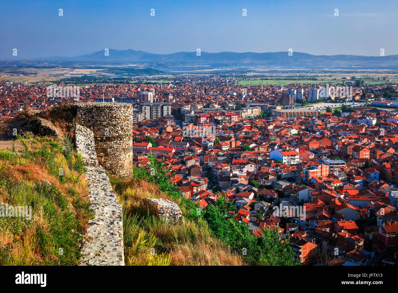 Europe, Kosovo, Prizren, Historic city, Prizren Fortress, Призренски ...