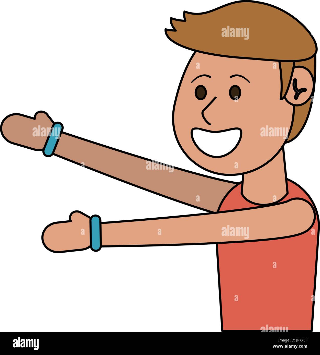 boy doing workout fitness Stock Vector Image & Art - Alamy