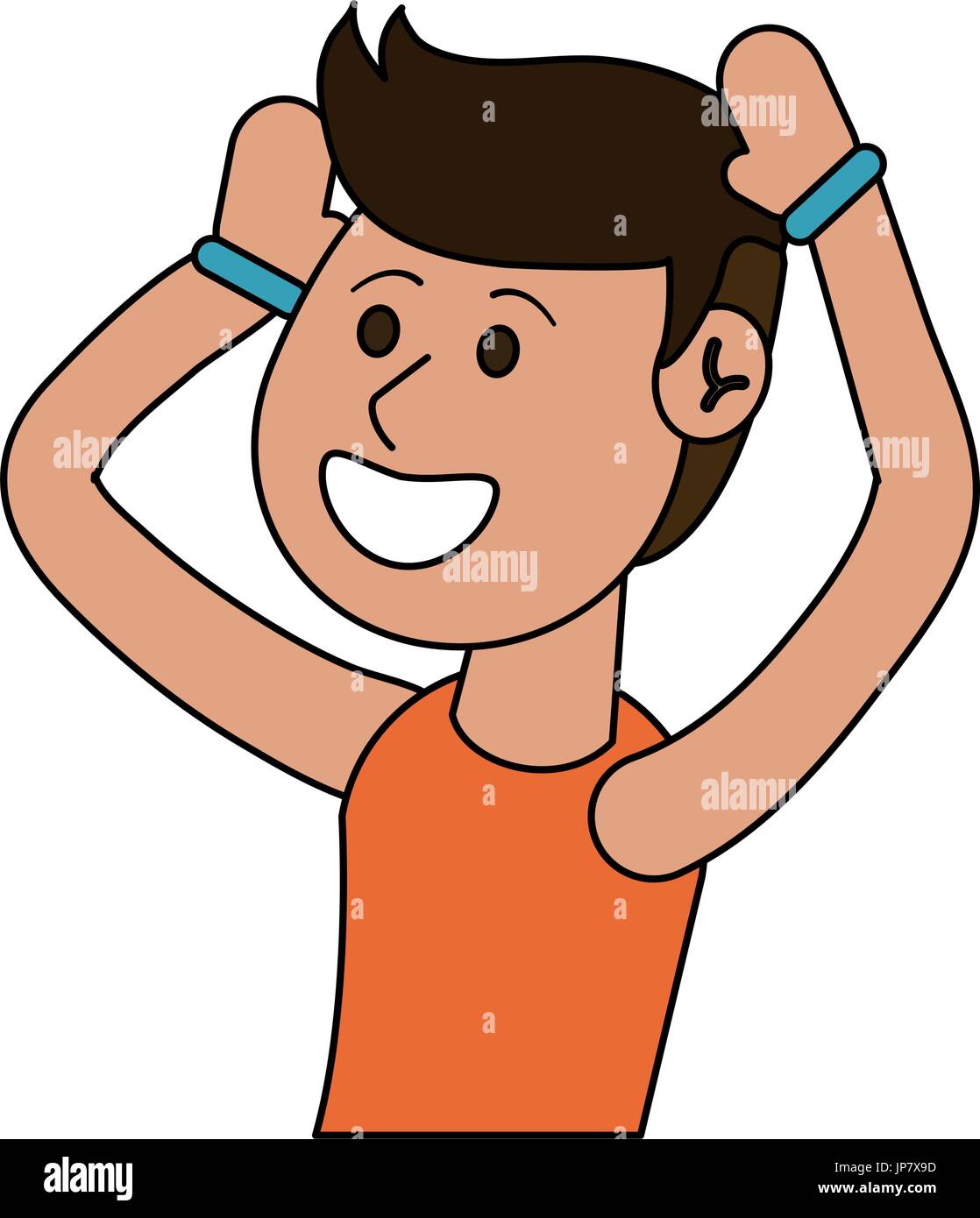 boy doing workout fitness Stock Vector Image & Art - Alamy
