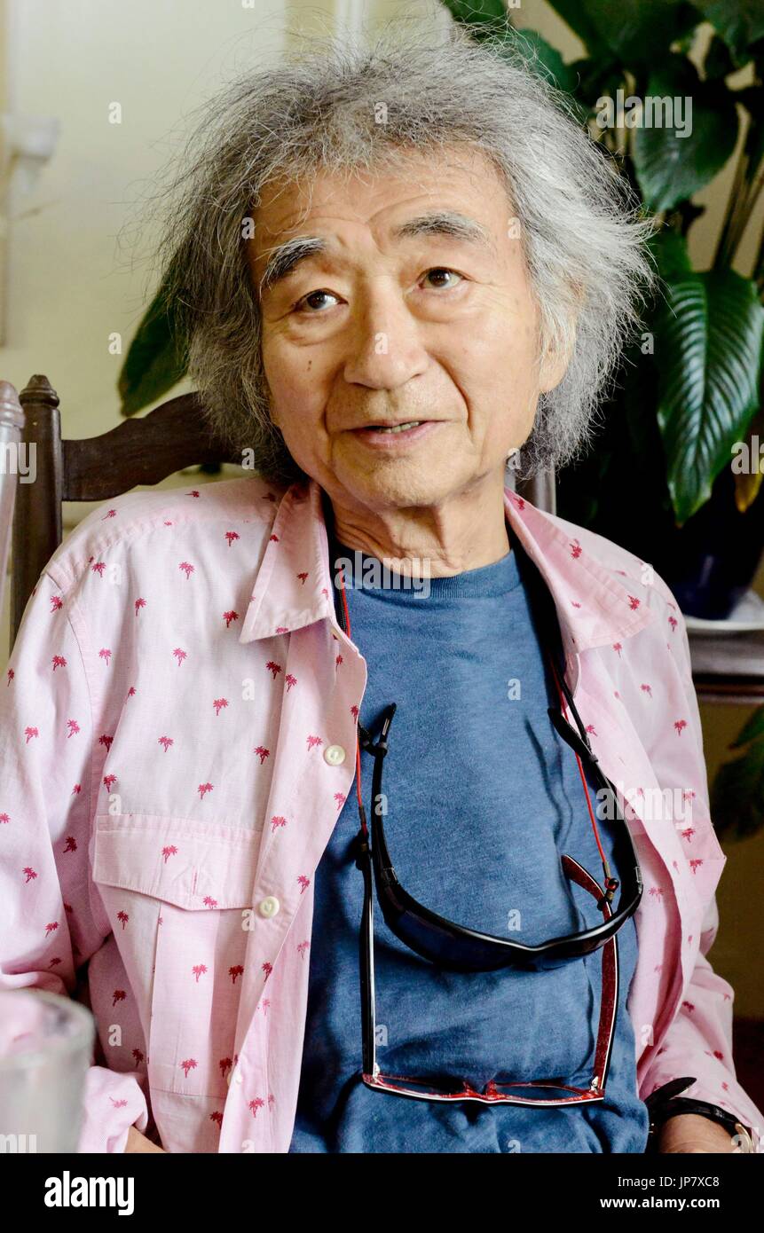 Japanese conductor Seiji Ozawa speaks in an exclusive interview with ...