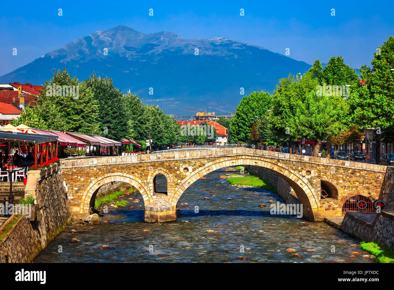 Europe, Kosovo, Prizren, Historic city on banks of Prizren Bistrica ...