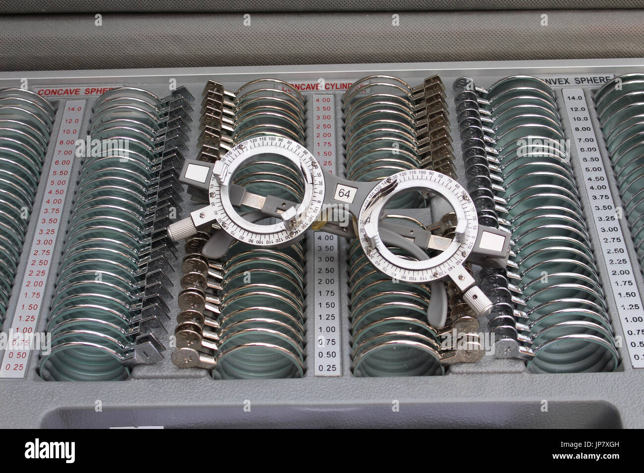 eye test lens Stock Photo - Alamy