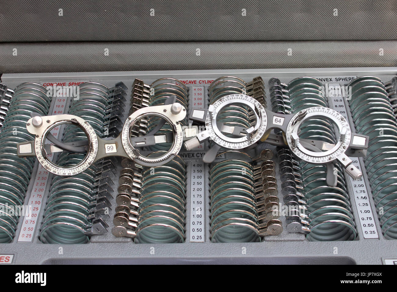 eye test lens Stock Photo - Alamy