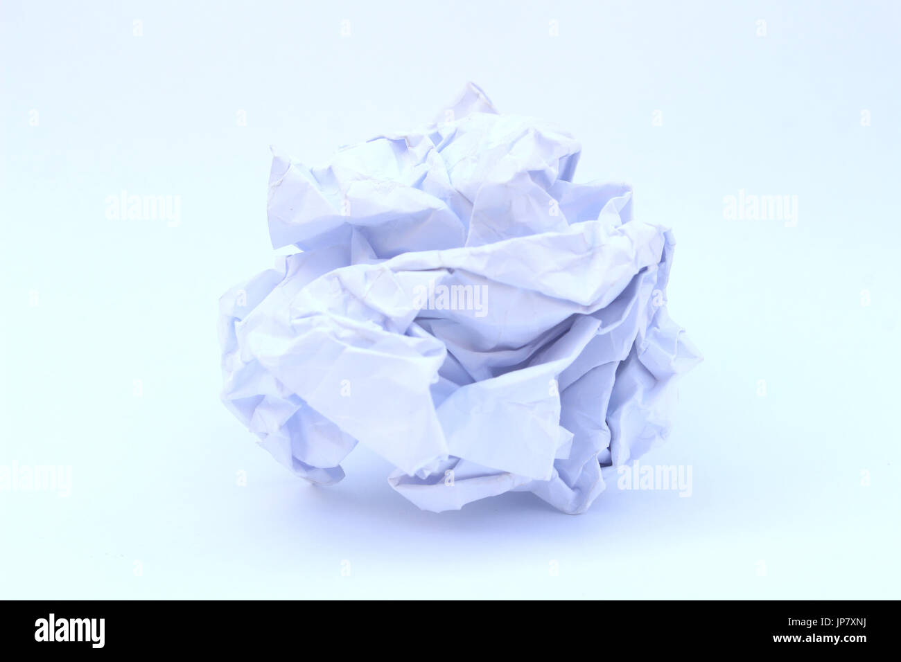 crumpled paper on isolated Stock Photo - Alamy