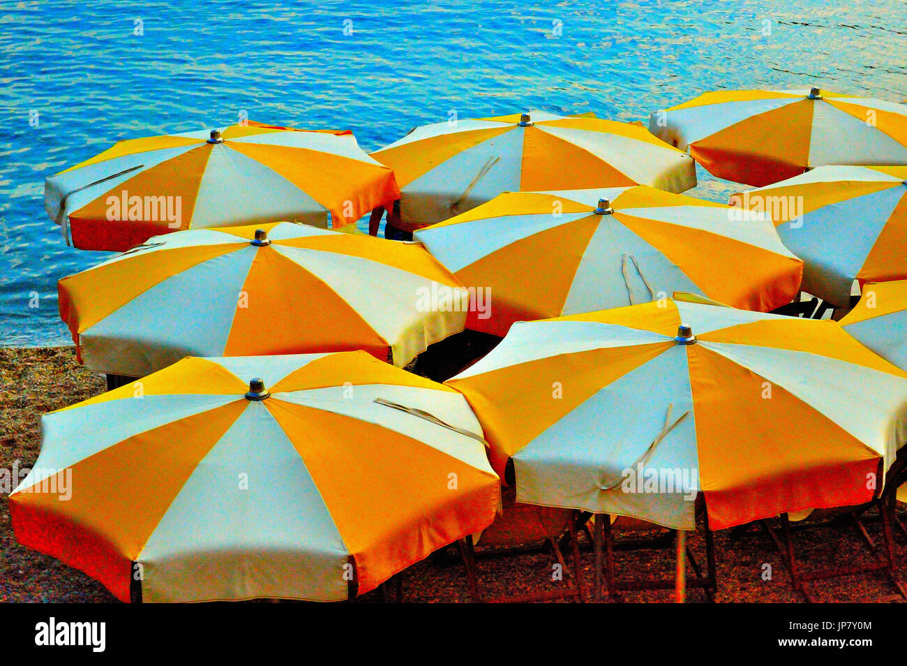 Symmetrical parasols hi-res stock photography and images - Alamy