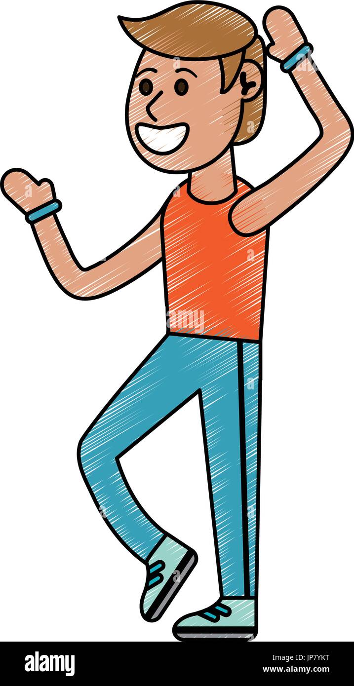 boy doing workout fitness Stock Vector Image & Art - Alamy