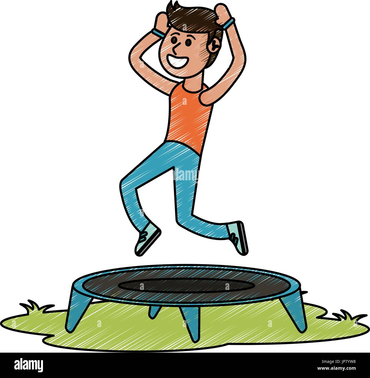 boy doing workout fitness Stock Vector Image & Art - Alamy
