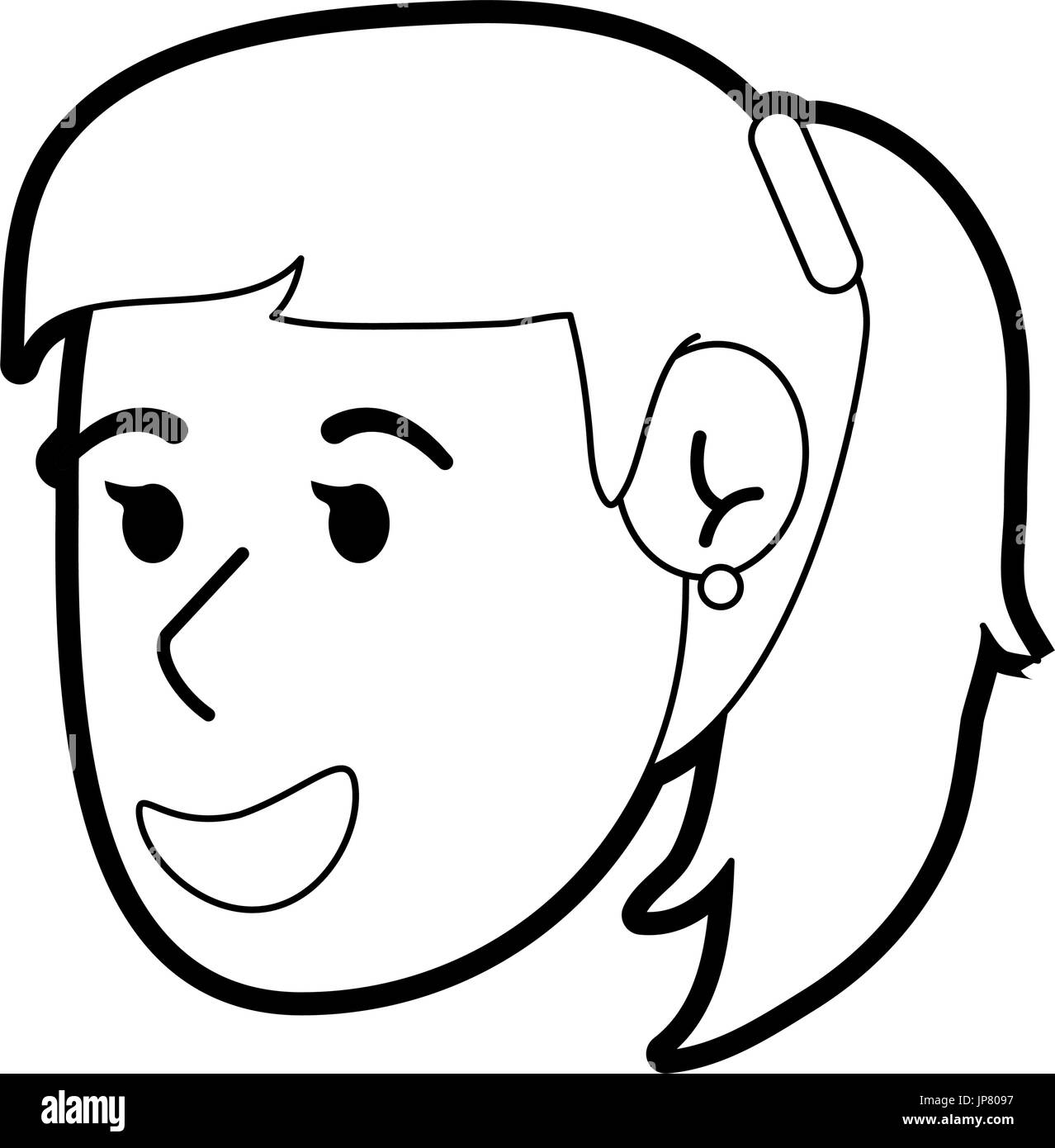 happy young women face Stock Vector Image & Art - Alamy