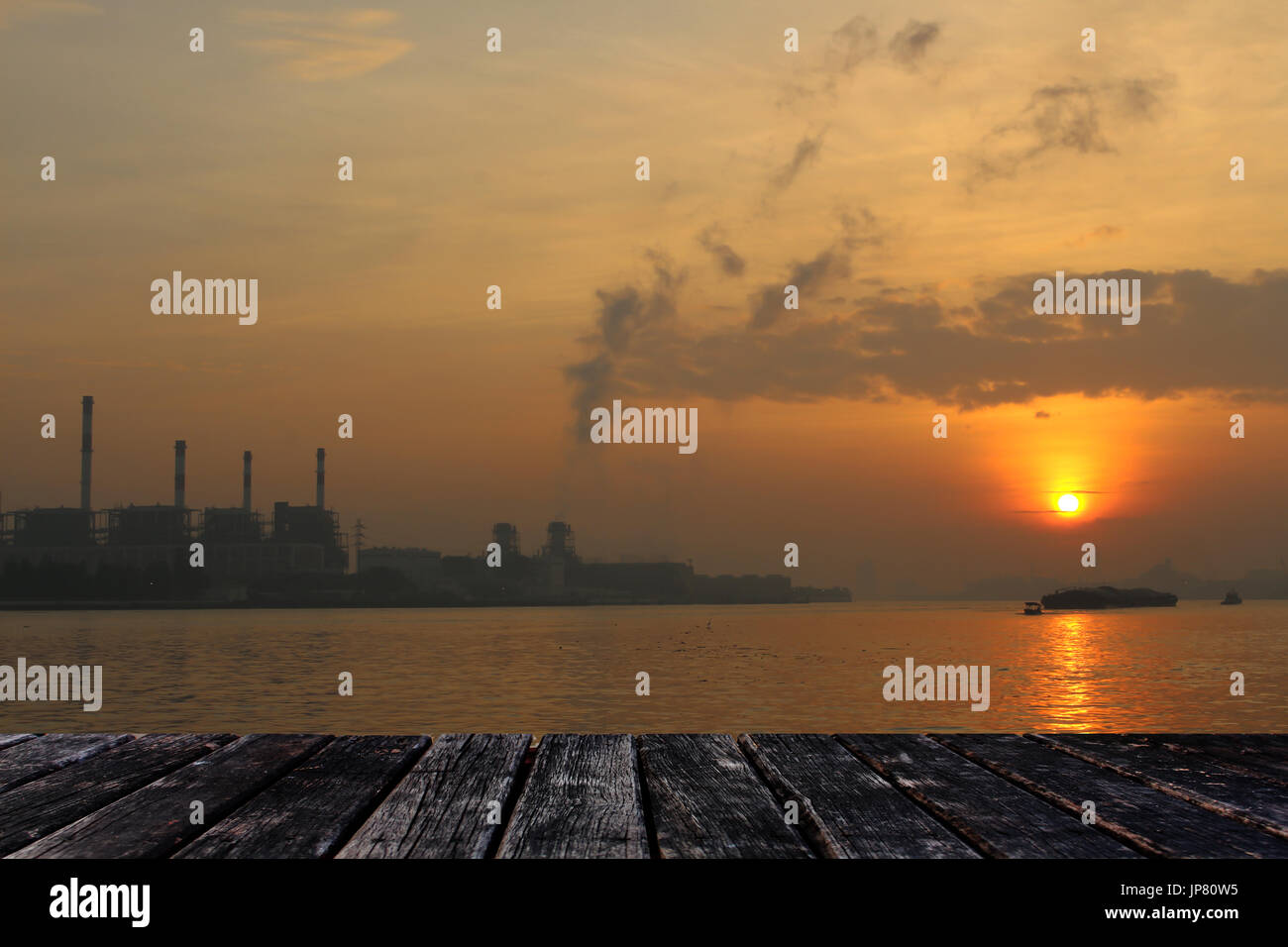 wood table on sunrise Stock Photo - Alamy