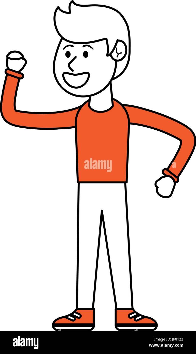 boy doing workout fitness Stock Vector Image & Art - Alamy