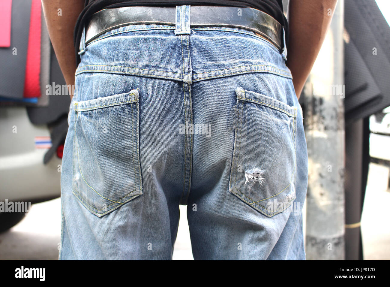 back cloth jeans Stock Photo - Alamy
