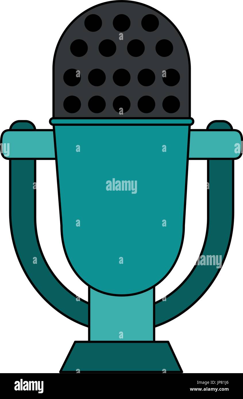 retro old microphone icon Stock Vector Image & Art - Alamy