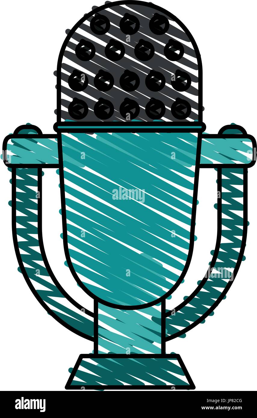 retro old microphone icon Stock Vector Image & Art - Alamy