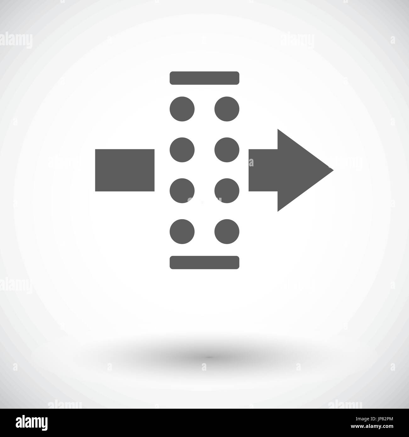 Air filter. Single flat icon on white background. Vector illustration ...