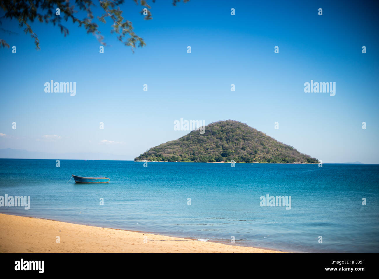Island in Lake Malawi Stock Photo - Alamy
