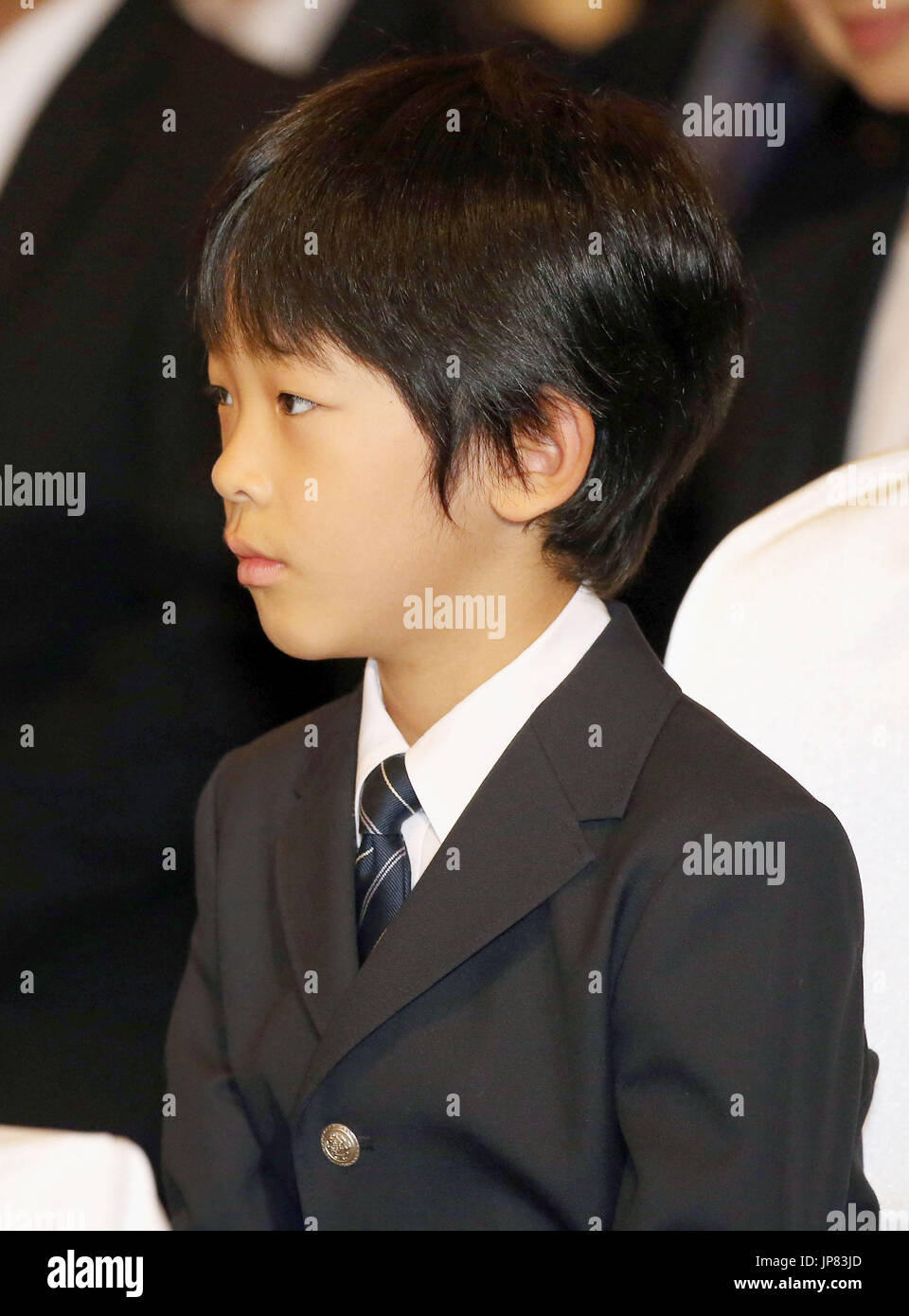Prince Hisahito, 8, who is third in line to become emperor of Japan ...