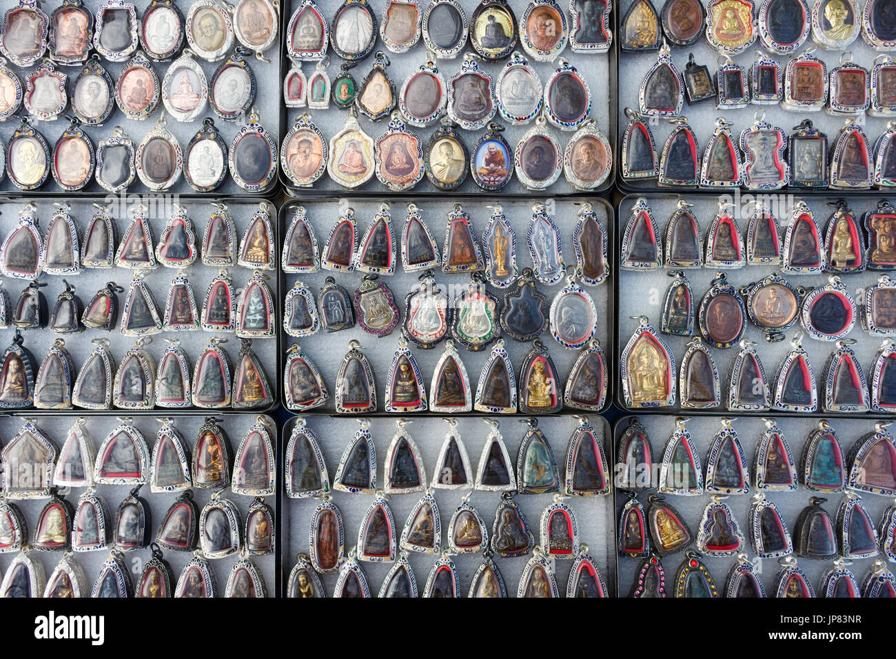Sacred buddhist clay objects Stock Photo - Alamy