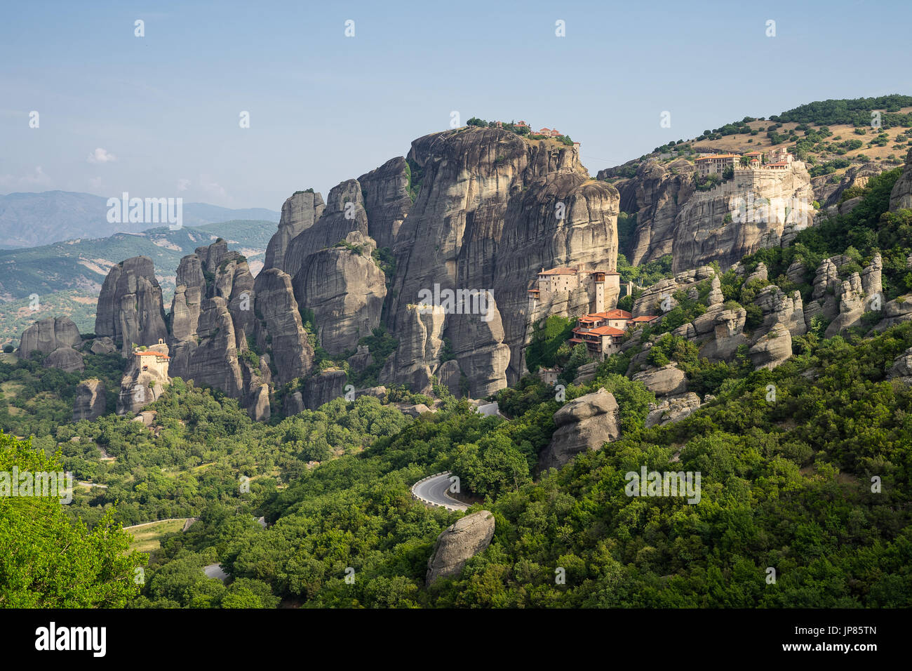 rocks and monasteries of meteora Stock Photo - Alamy