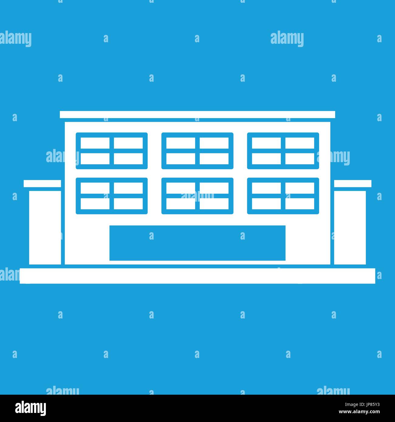 Industrial building icon white Stock Vector Image & Art - Alamy