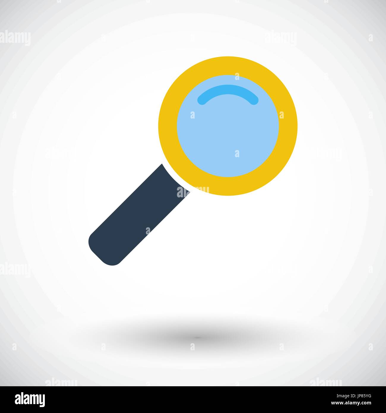 Search. Single flat icon on white background. Vector illustration Stock ...